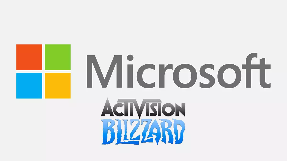 Les logos Microsoft et Activision Blizzard