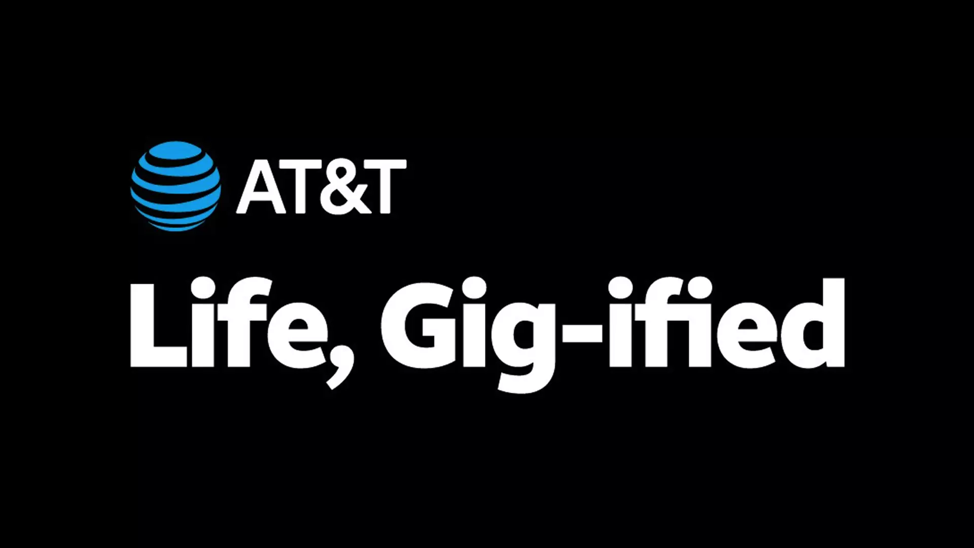 لافتة تعلن عن اتصالات AT&T Fiber متعددة الوظائف.