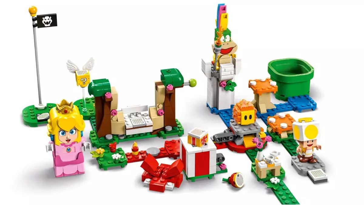 LEGO Princess Peach animated castle seti