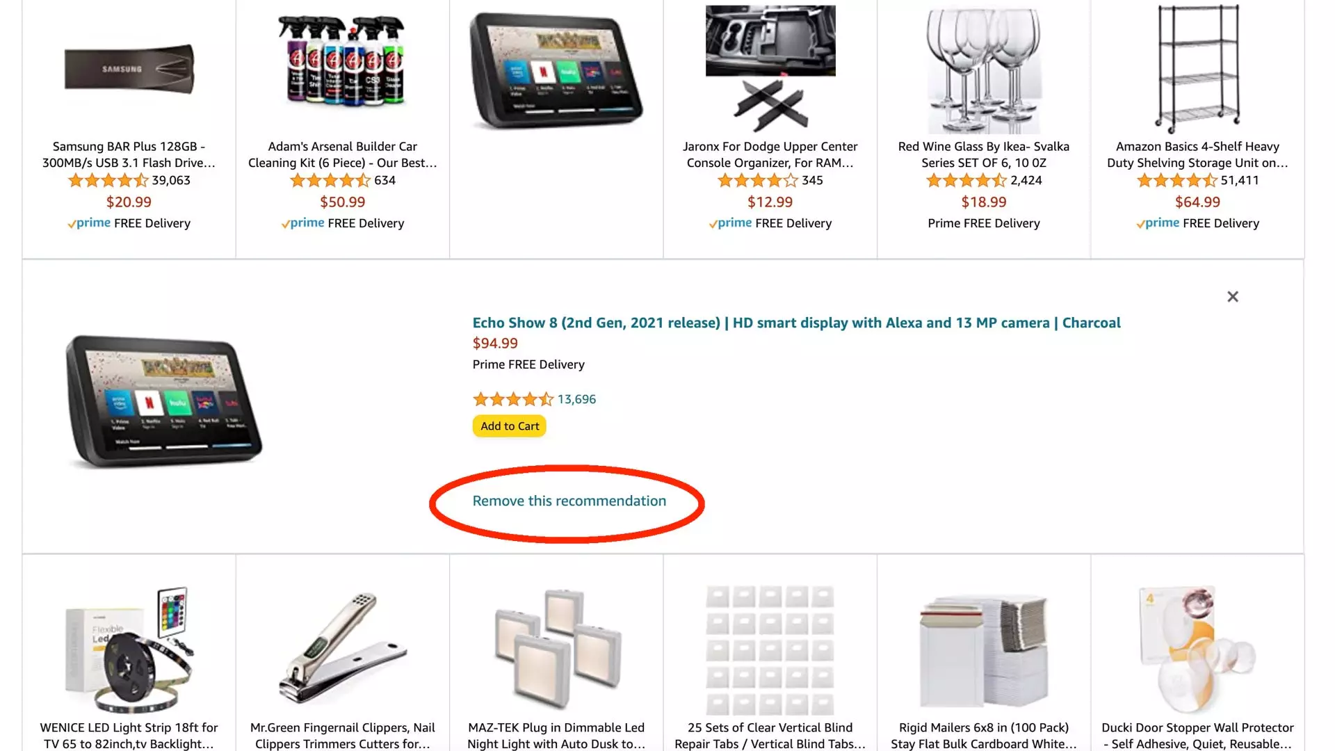 egyértelmű Amazon ajánlások