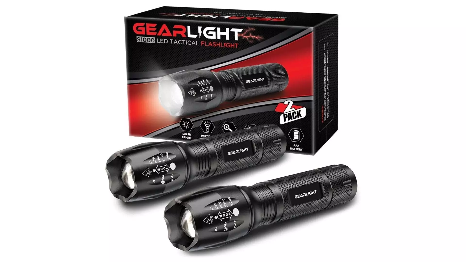GearLight LED Taktik El Feneri S1000