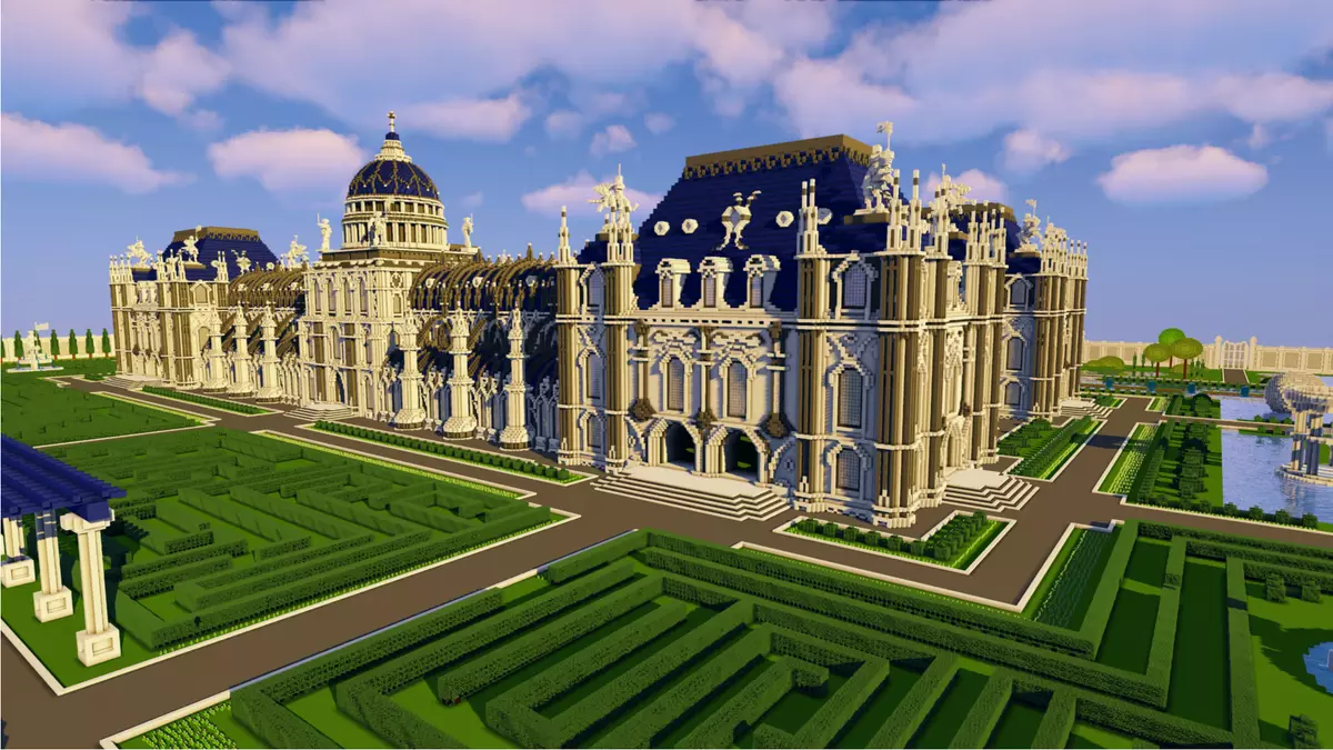 Minecraft-en eraikinen 3D errendatzea