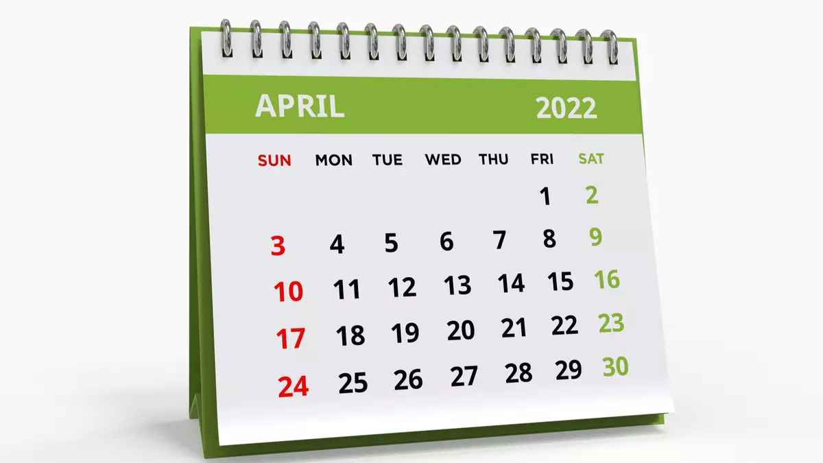 Un calendario volveuse a abril