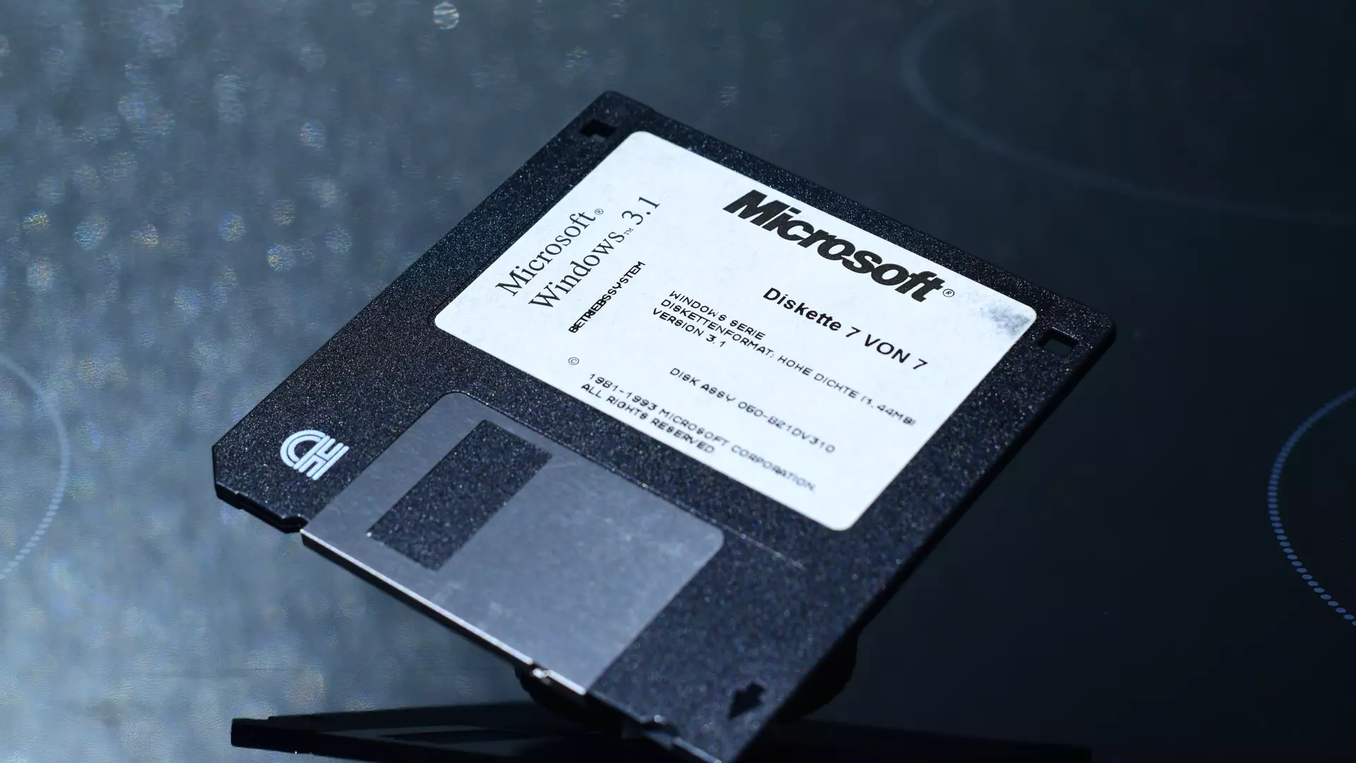Un disquete de Windows 3.1