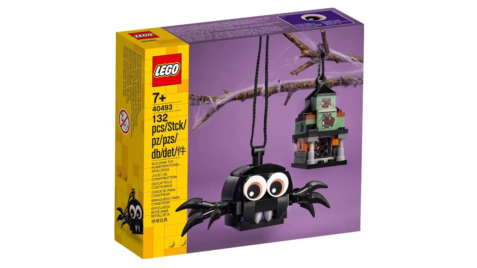Комплект LEGO Хелоуин паяк и къща с духове за деца