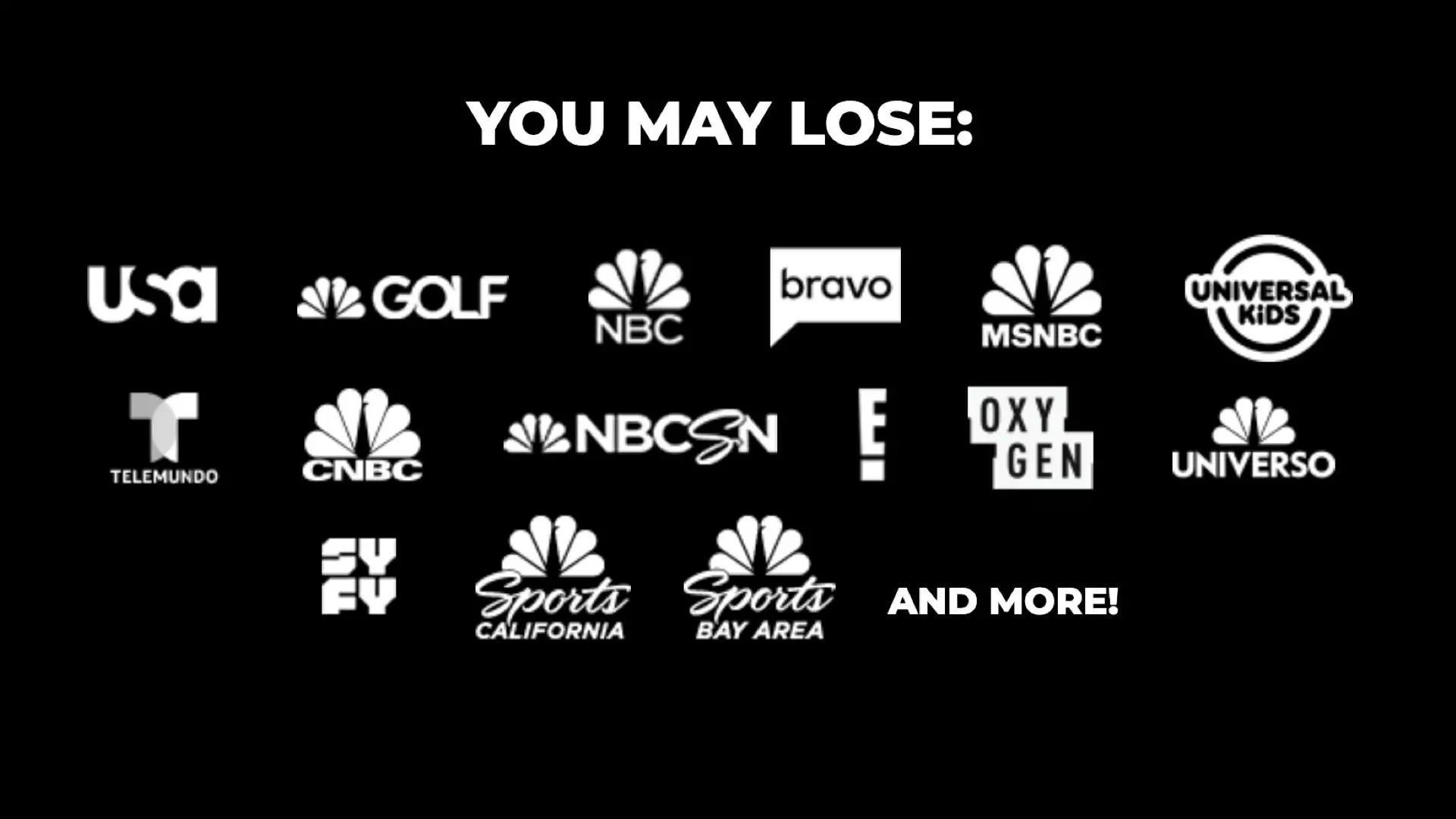 Az NBC csatornák elhagyják a YouTube TV-t