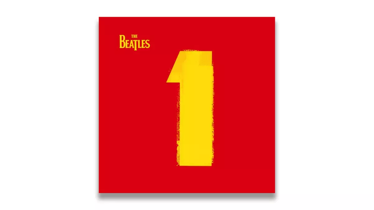 La copertina dell'album "1" dei Beatles.