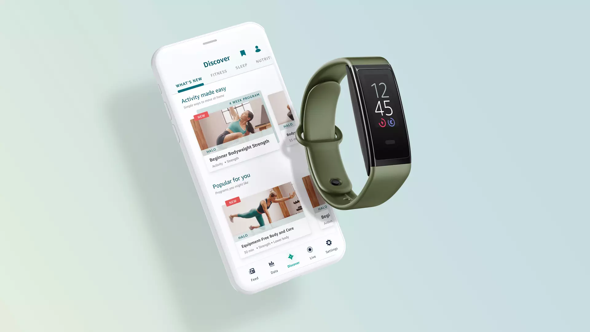 Amazon Ngenalake Halo View Health Tracker lan Alat Fitness Liyane