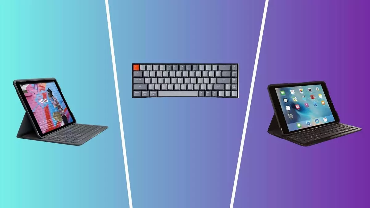 лучшие клавиатуры для планшетов ipad, включая тонкий чехол-книжку logitech, механическую клавиатуру keychron k6 и чехол фокуса logitech для ipad mini