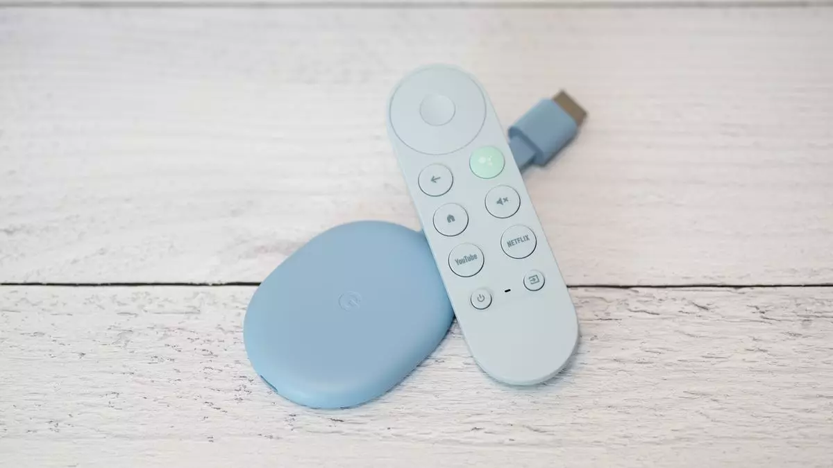 Chromecast med Google TV med fjärrkontroll