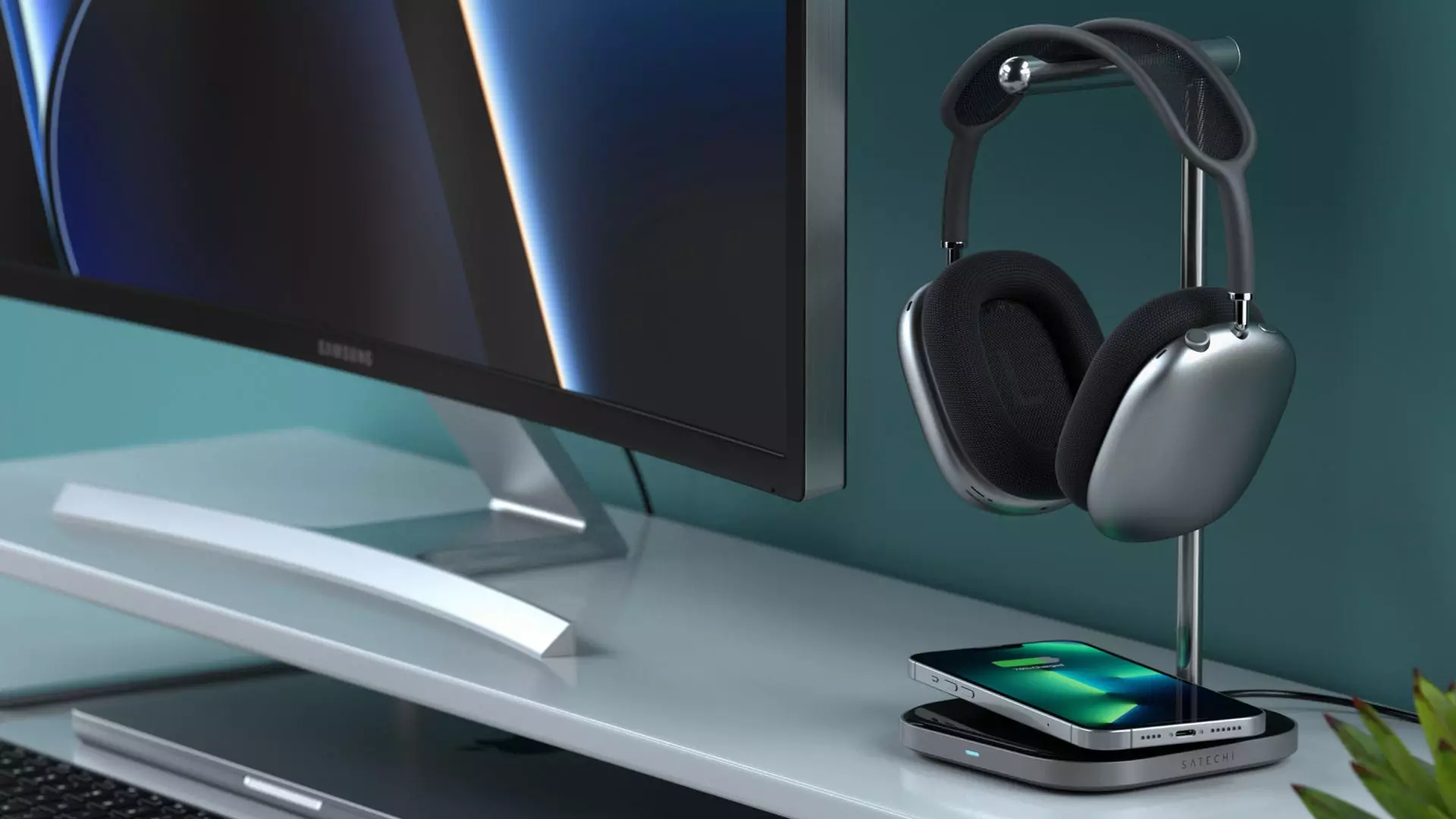 O novo soporte para auriculares de Satechi carga os teus accesorios Apple con estilo