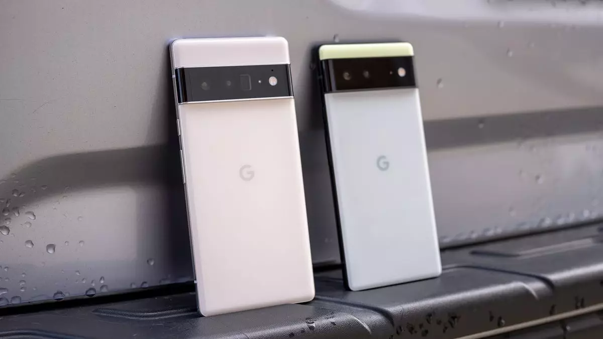 Google Pixel 6 Pro 與 Pixel 6 並排