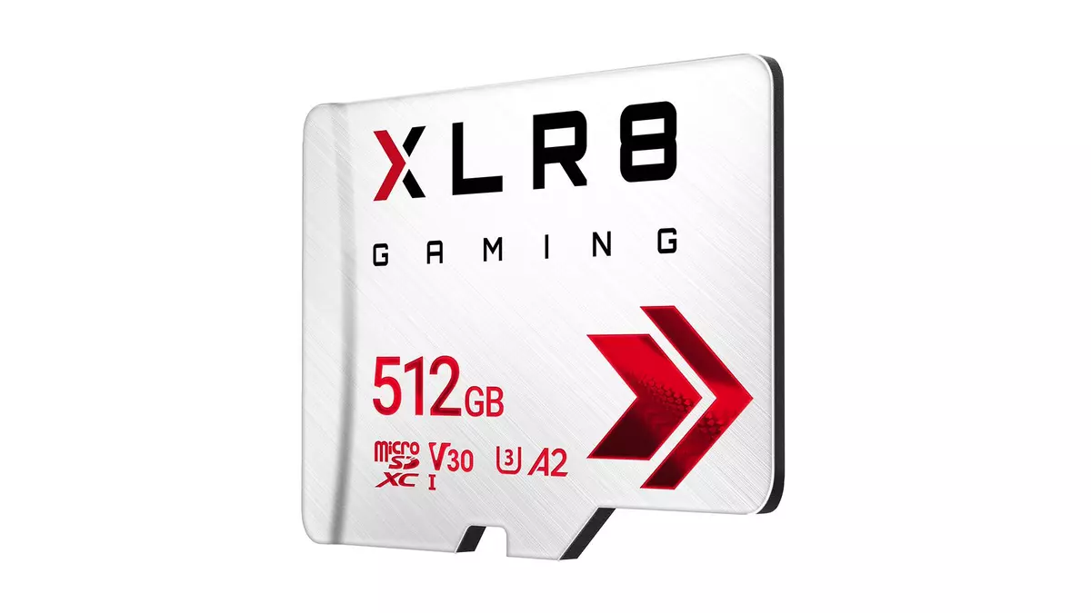 Ang PNY XLR8 microSD Card.