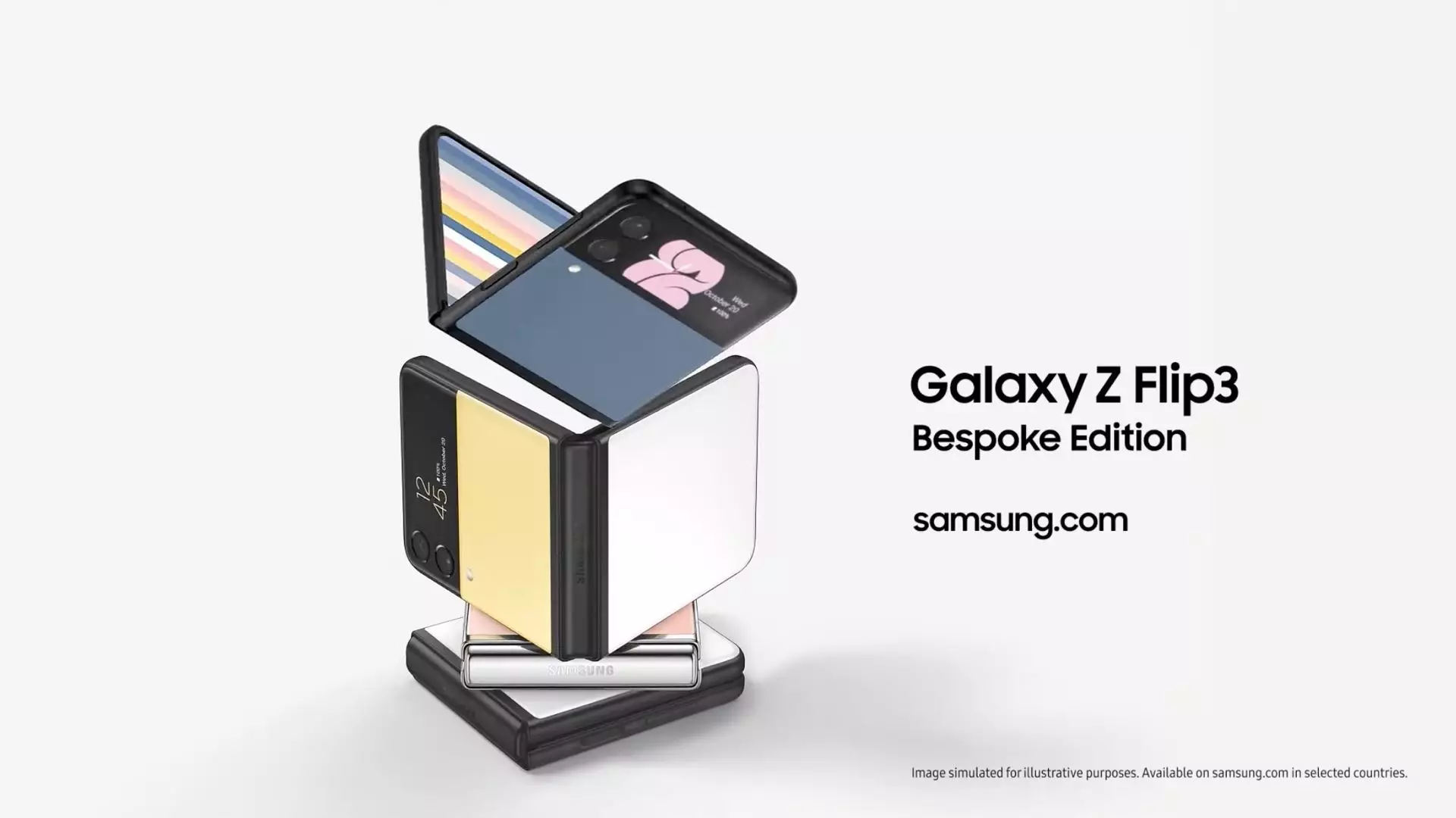 Новае выданне Galaxy Z Flip 3 Bespoke Edition дазваляе распрацоўваць яго па-свойму