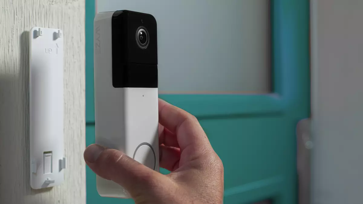 Wyze Video Doorbell Pro үйден тыс жерде.
