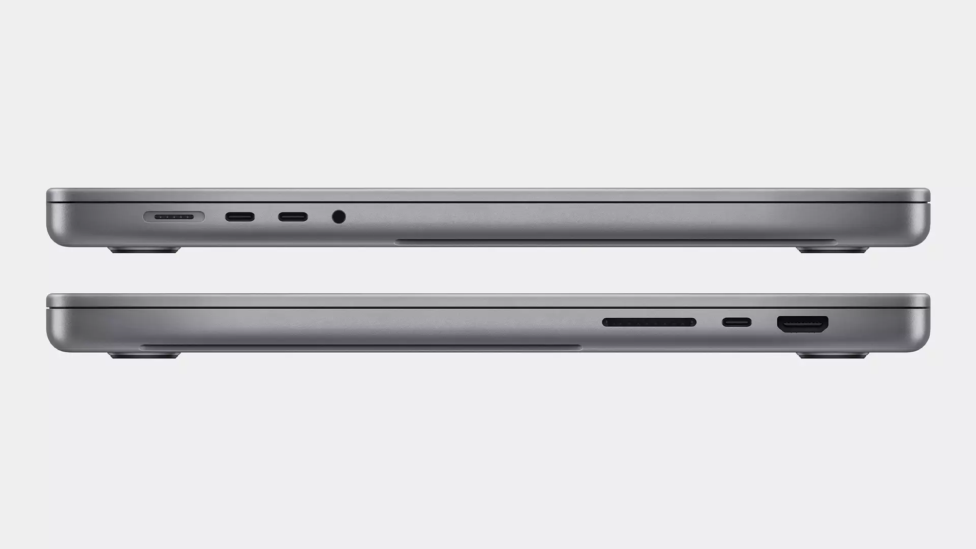 نئے MacBook پرو کے پورٹ سلیکشن۔