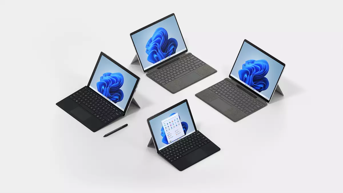 Surface Pro 8, Surface Go 3, සහ වැඩි දියුණු කළ Surface Pro X