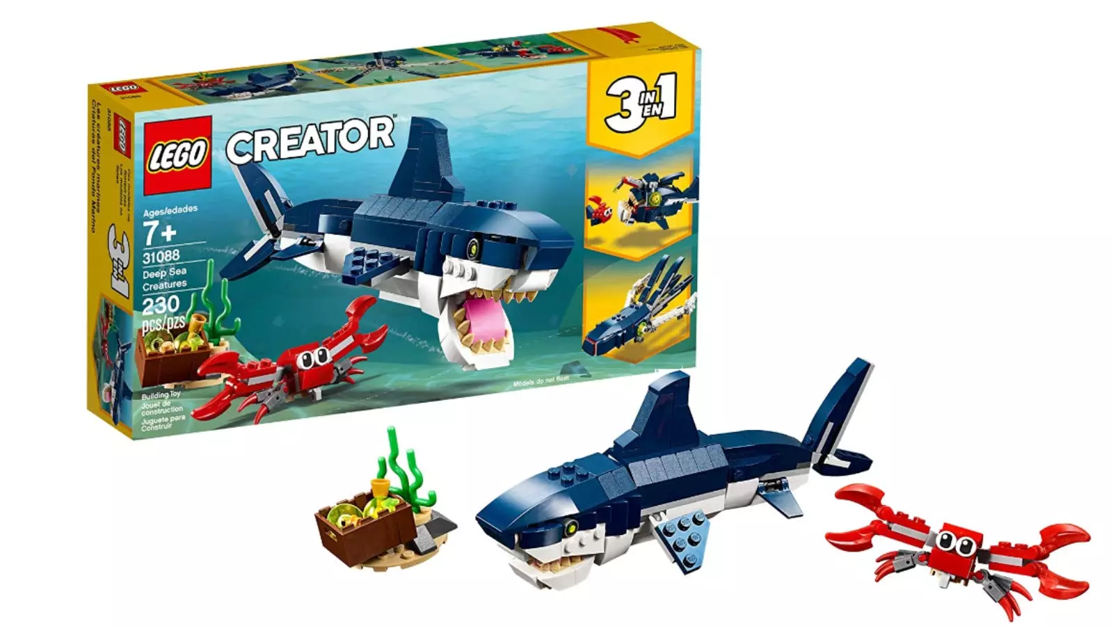 LEGO Creator 3 i 1 créatúir domhainmhara