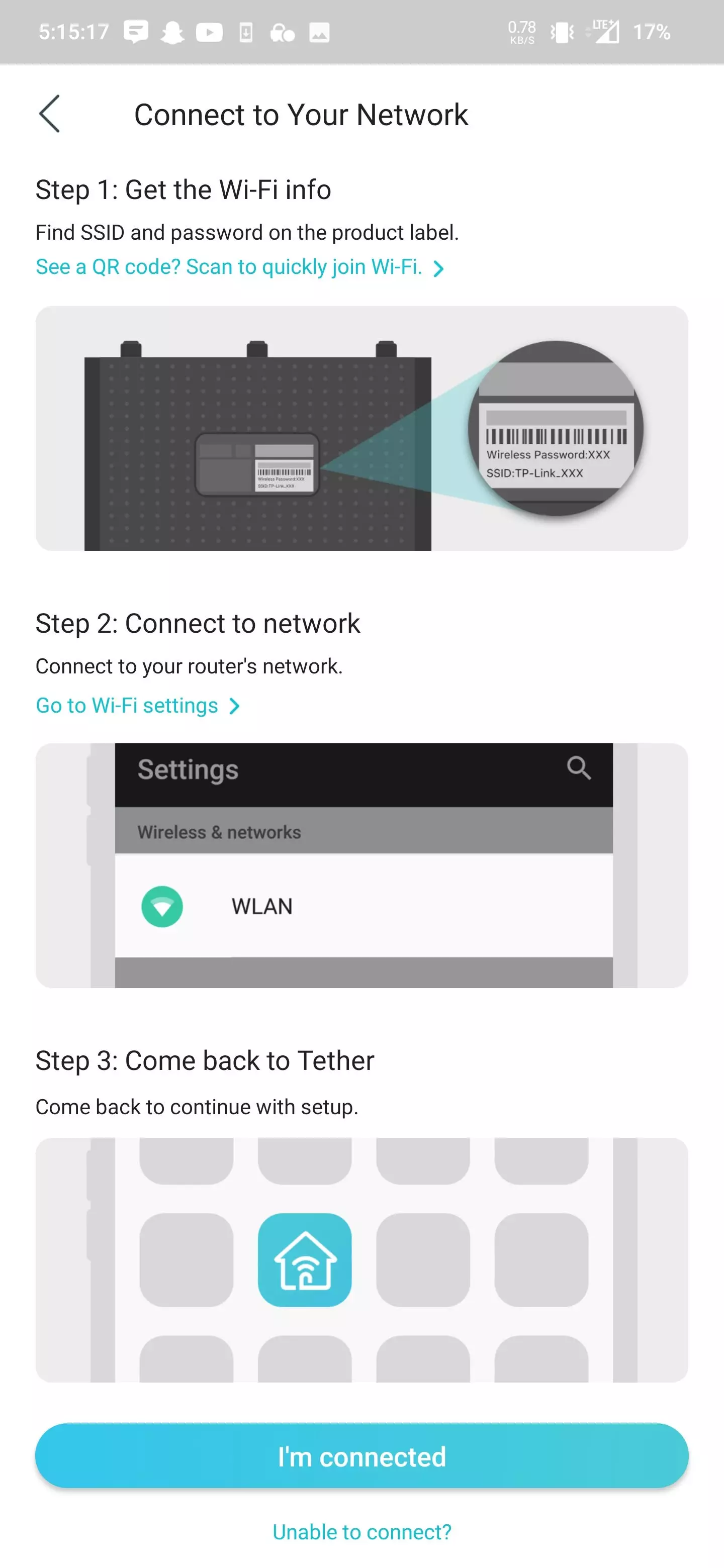 Questa è la procedura di configurazione nell'app TP-Link per il tuo nuovo router