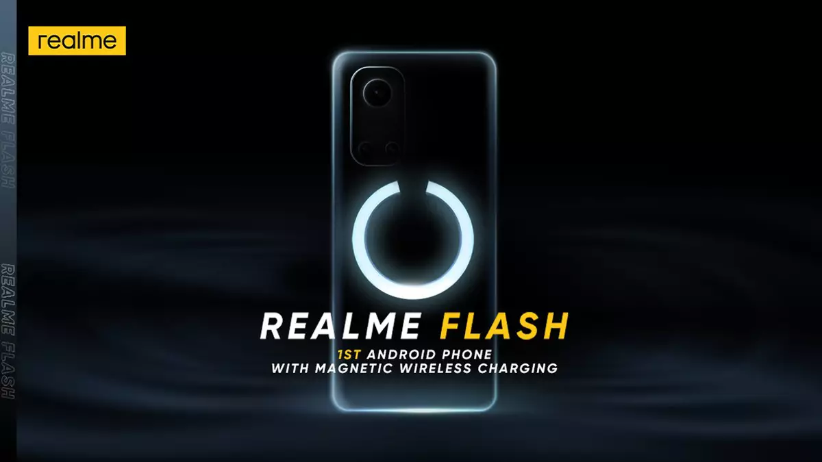 Teaser dari ponsel andalan baru Realme, Flash