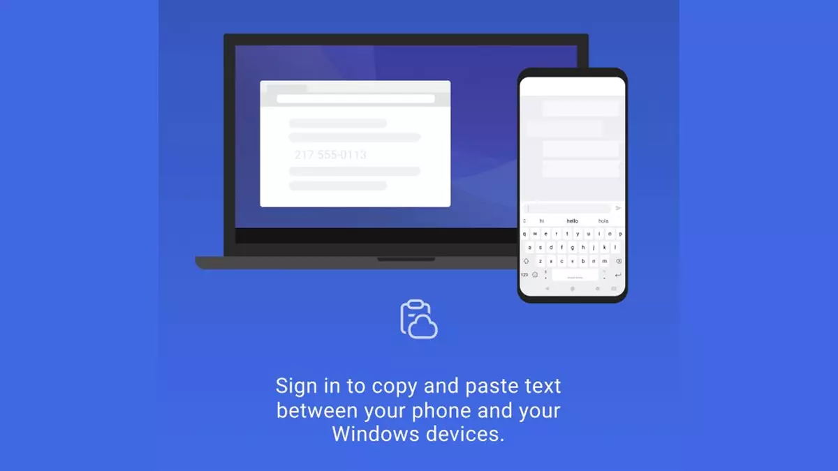 Swiftkey-appen uppmanar användare att logga in med sitt Microsoft-konto.