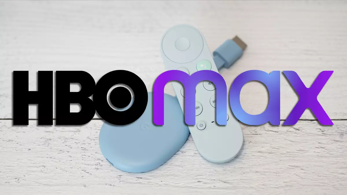 Chromecast avec un logo HBO Max.