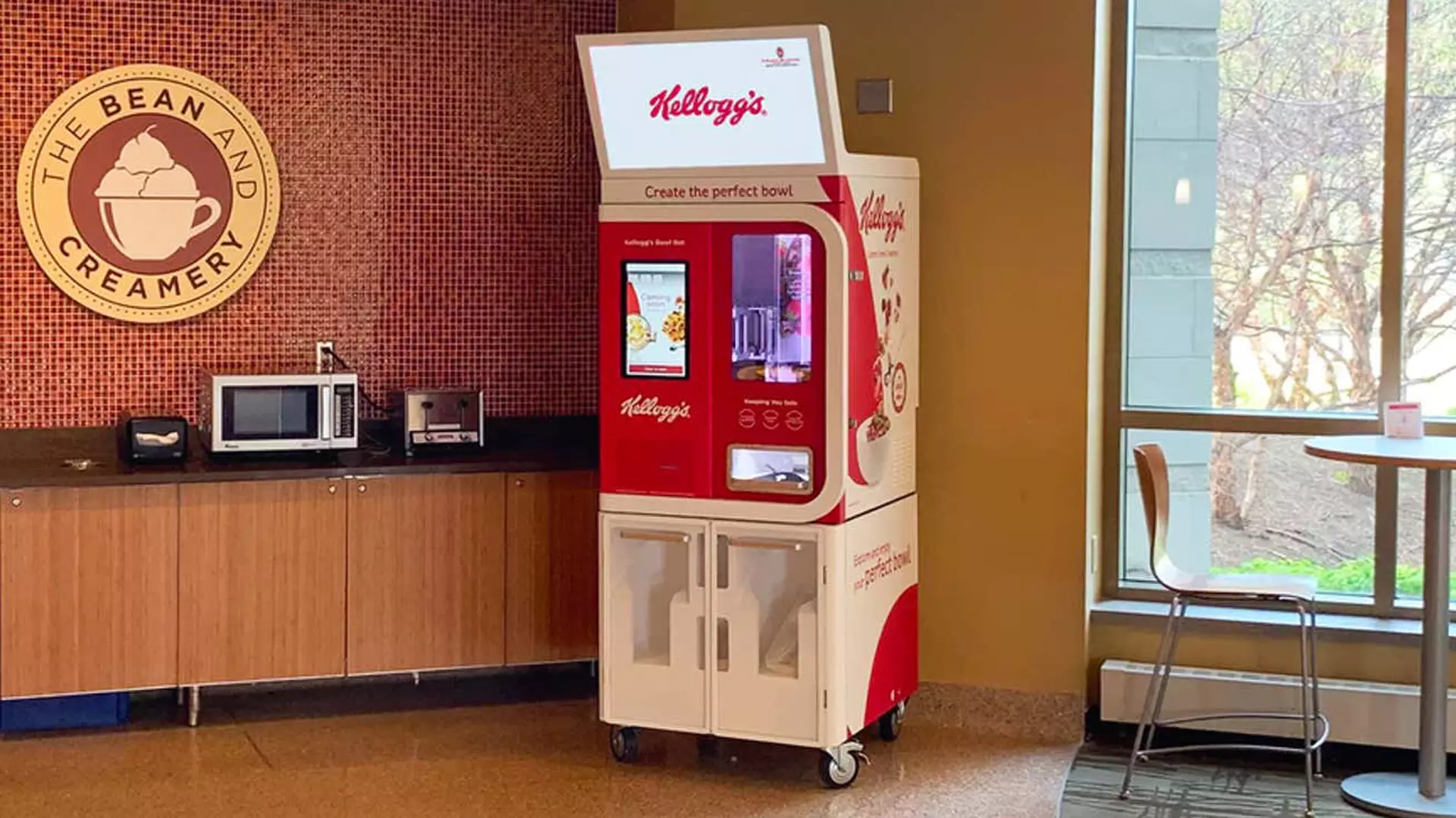 Estas máquinas de venda automática de cereais da Kellogg's Mix-and-Match são o paraíso dos carboidratos