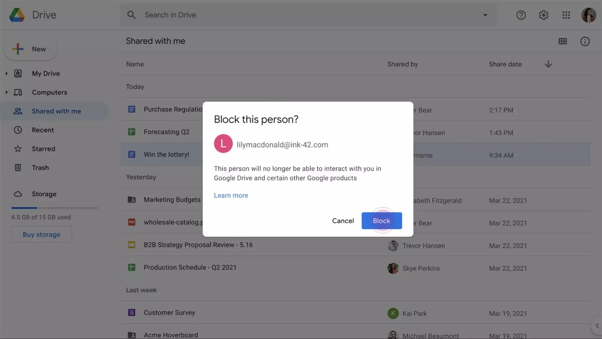 Google Drive's Spam Blocking Tool lancéiert haut, awer ass et genuch?