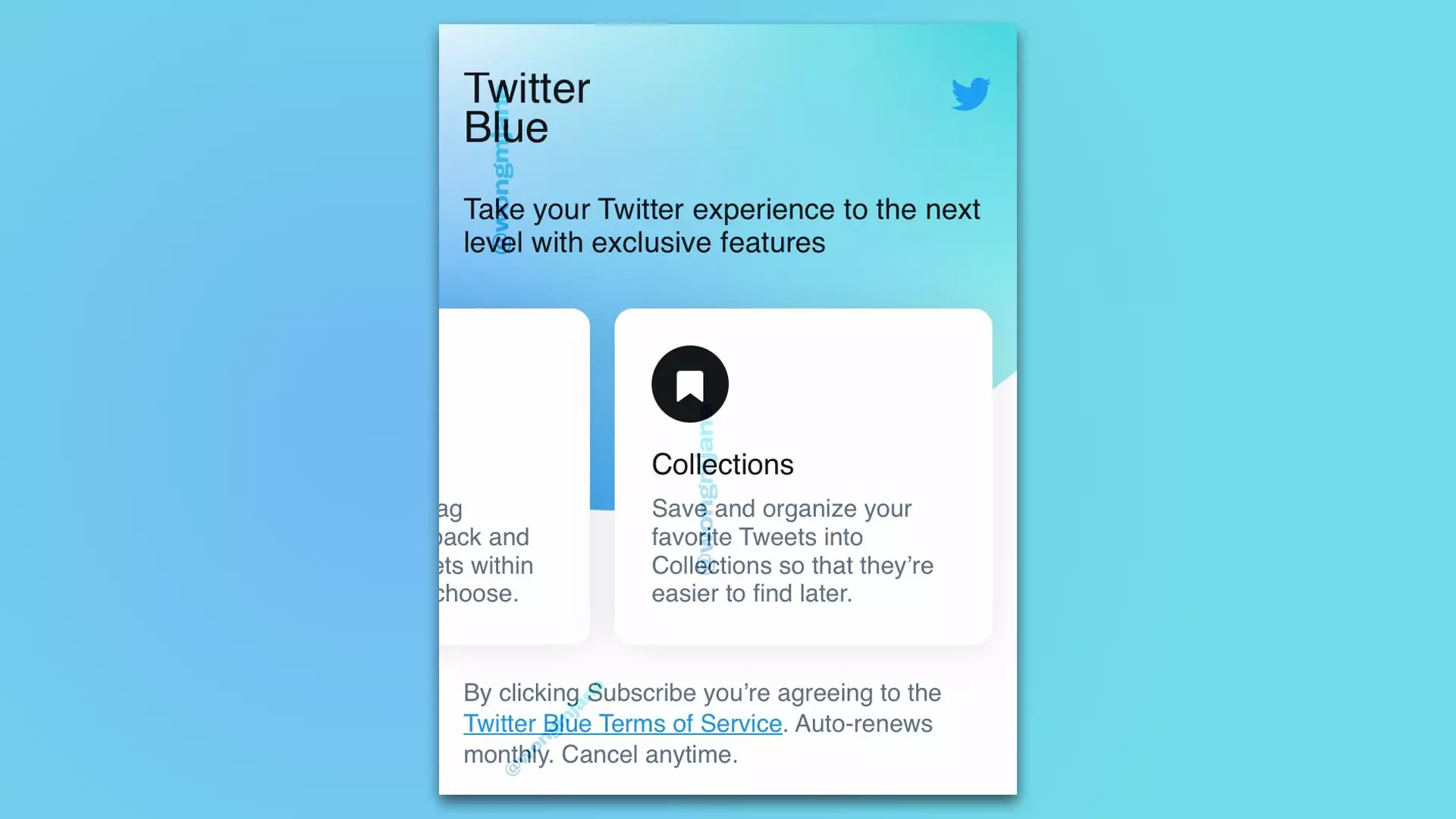 Twitter confirme accidentellement le service d'abonnement avec le bouton "Annuler le tweet"
