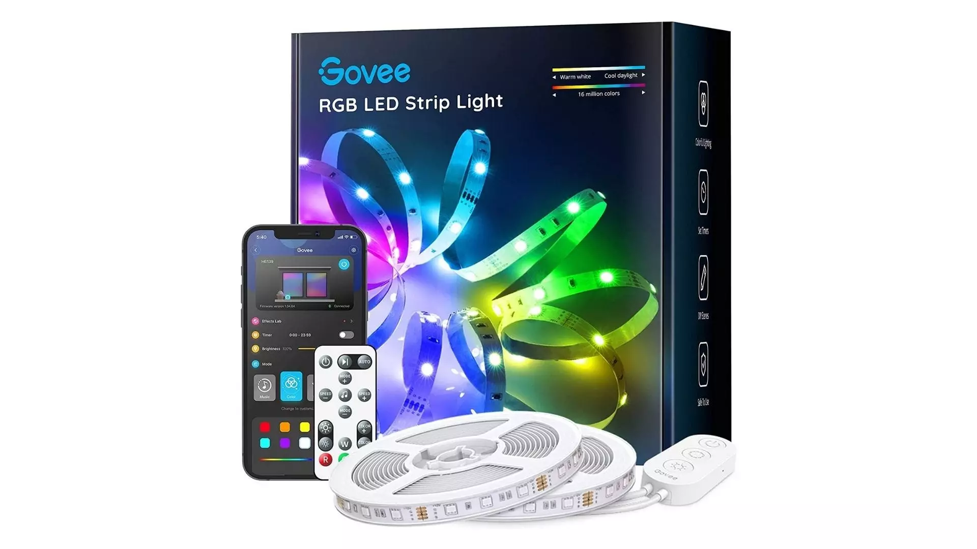 Govee 32.8ft төс үзгәртү LED светофор