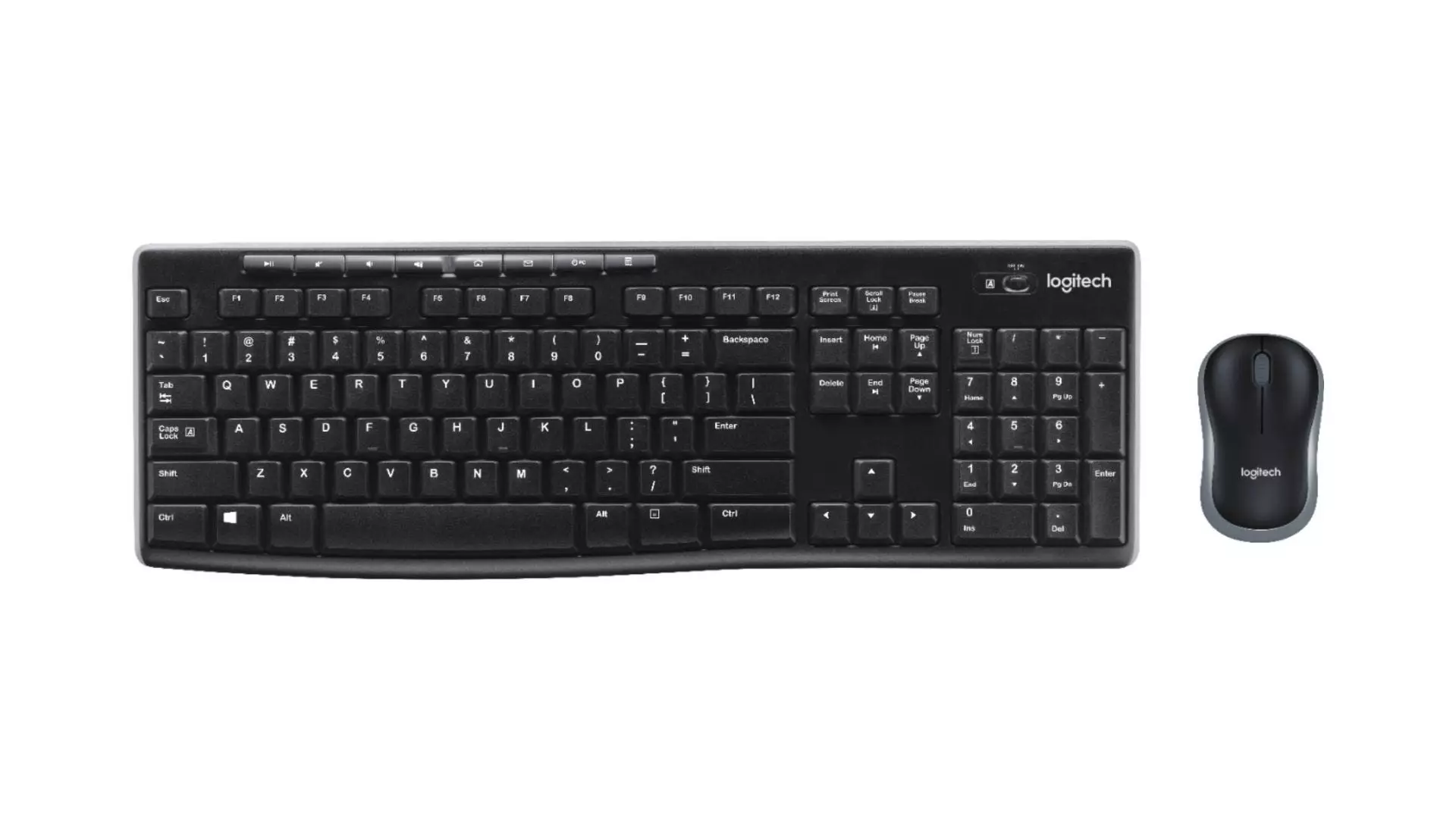 Logitech - MK270 Wireless Keyboard sareng Mouse