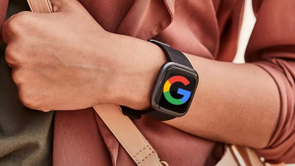 Fitbit Versa 2 kalayan logo Google