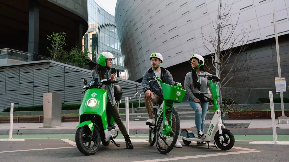 Lime velosipedi, skuter və moped