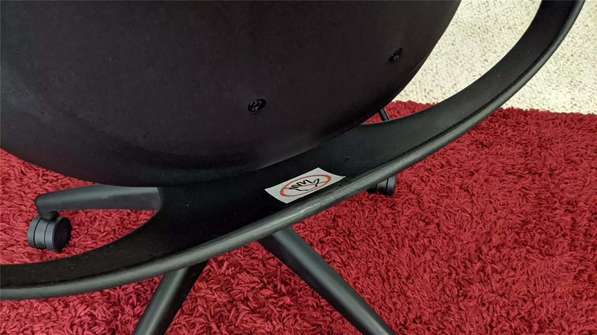 Una imatge del respatller de la cadira que mostra on es mou la part més petita