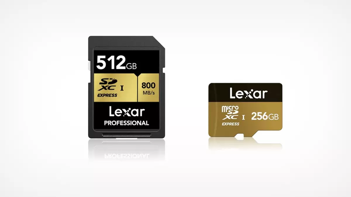 Лексарның киләсе SDXC картасы һәм микро SD эквиваленты