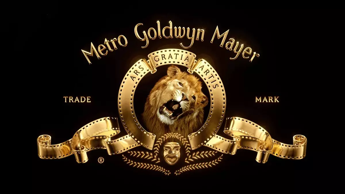 Logo MGM llew yn rhuo.