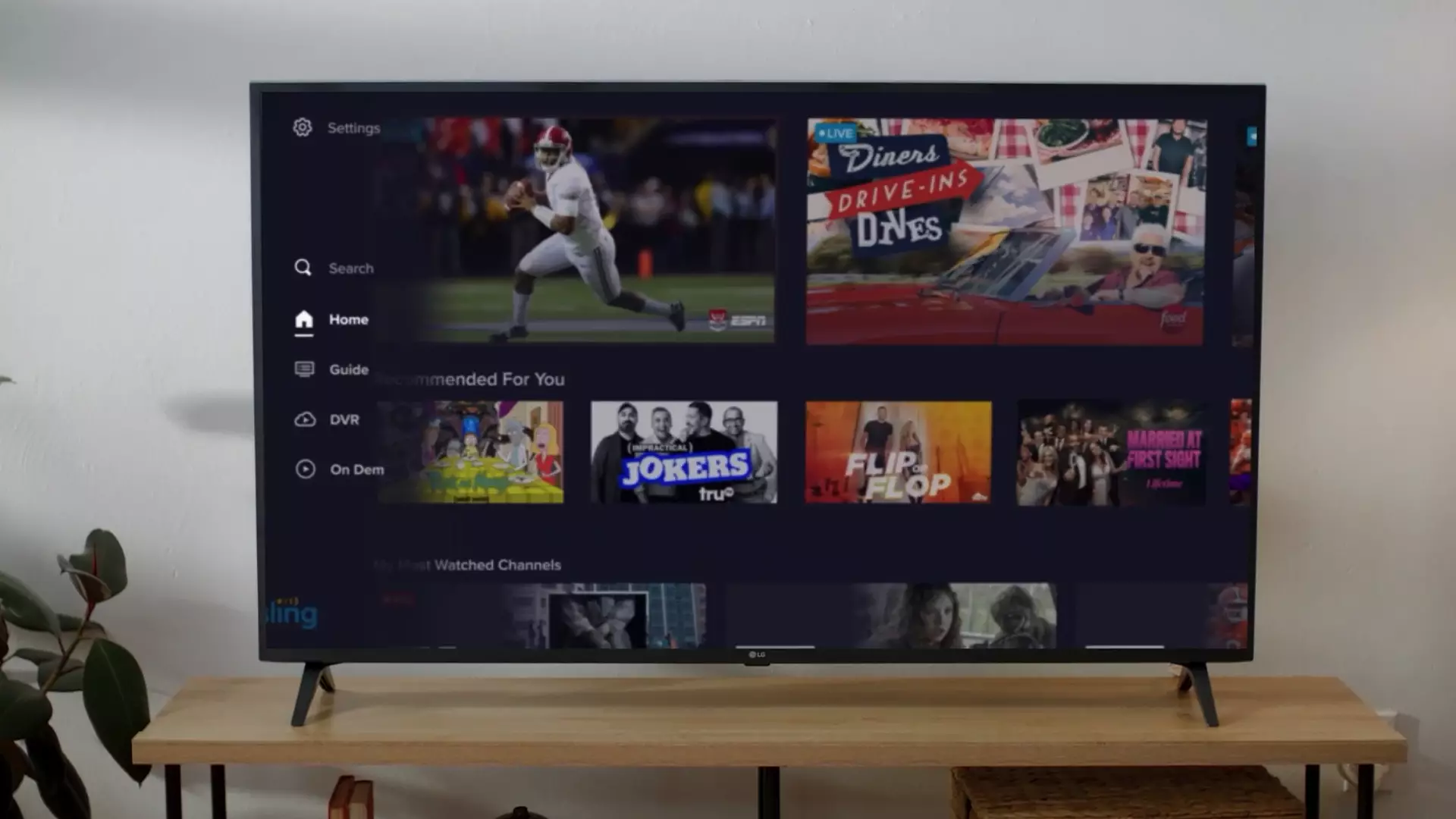 A nova interface do usuário da Sling TV é lançada oficialmente em dispositivos Fire TV