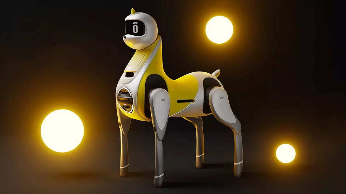 Une licorne robot ressemblant à un jouet