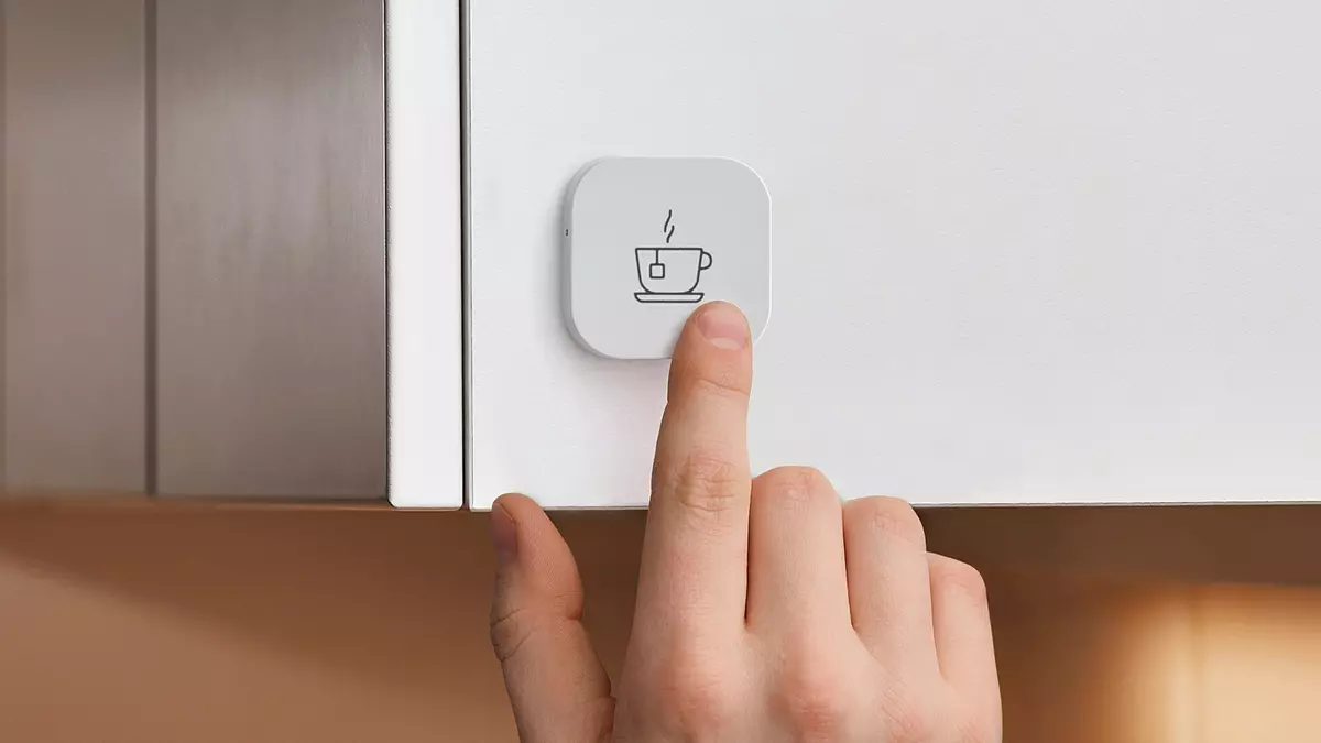 O botão de atalho para casa inteligente IKEA TRADFRI.