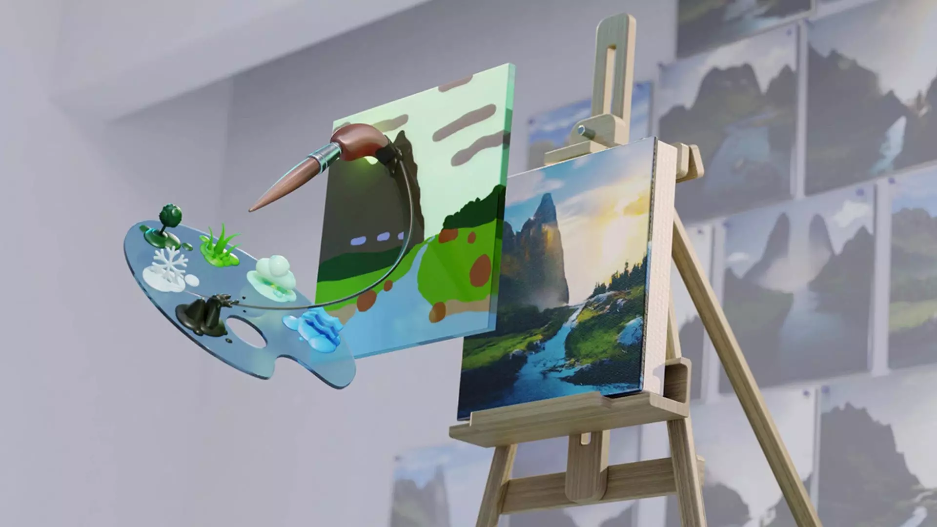 Noua aplicație Canvas de la NVIDIA folosește inteligența artificială pentru a vă transforma doodle-urile în artă fotorealistă