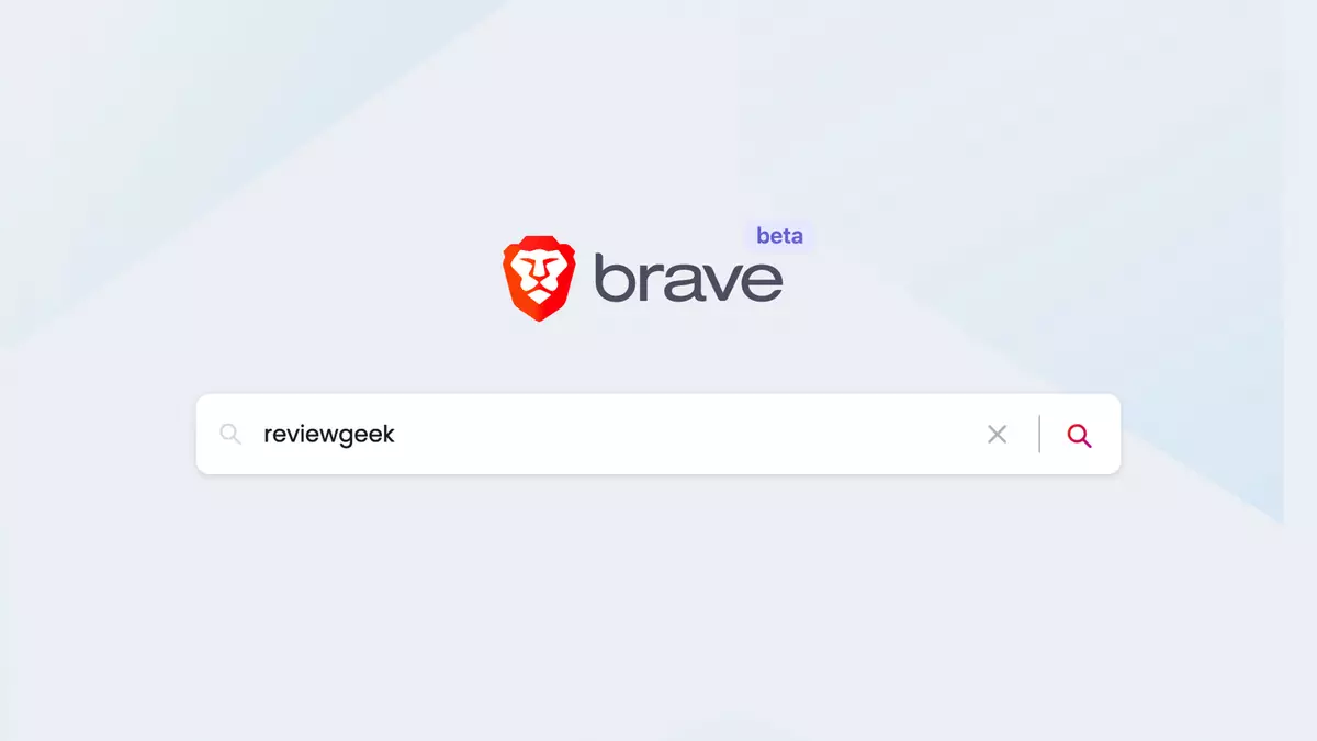 The Brave Search գլխավոր էջ: