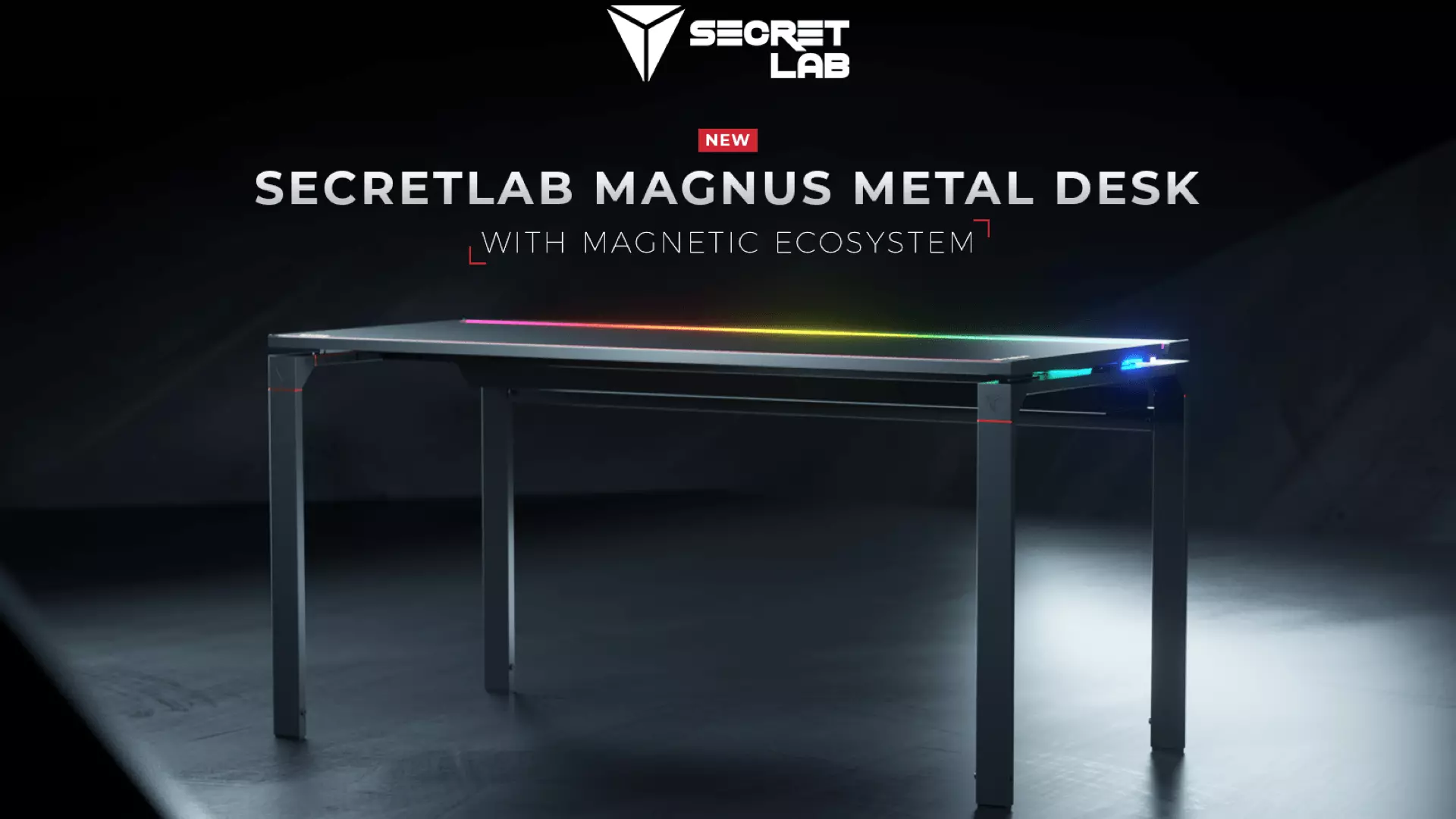 Desk ea Pele ea Secretlab e fana ka lisebelisoa tsa Magnetic tsa Magnetic le mabone a RGB