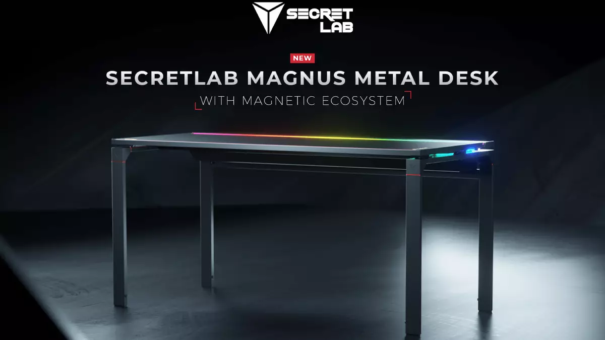 Meja logam Secretlabs Magnus