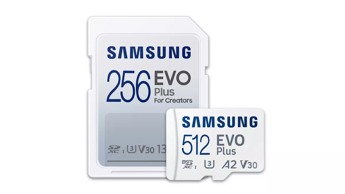 Карты Samsung EVO Plus SD и MicroSD.