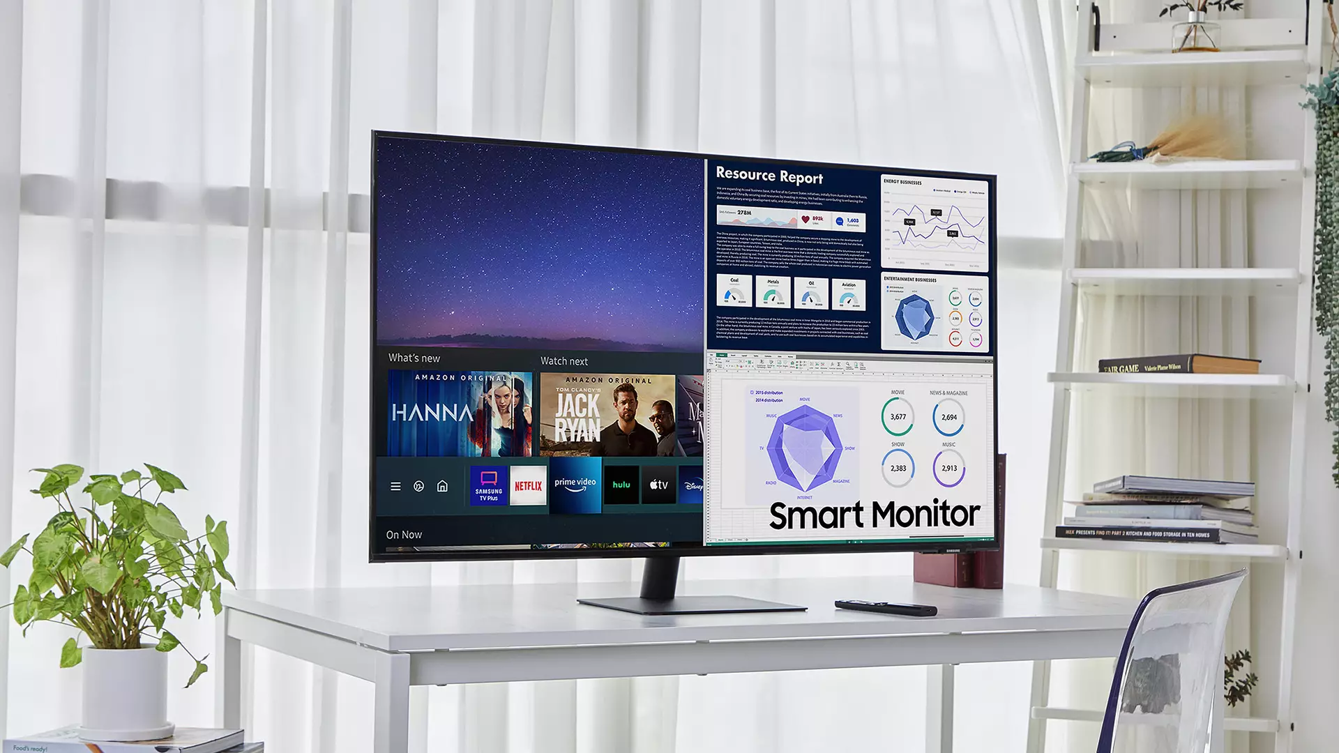 Samsung's Latest PC Smart Monitor ke boholo ba TV