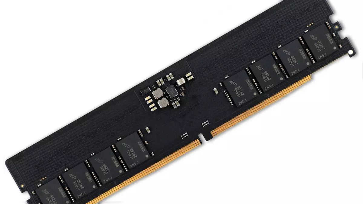 DDR5 atmiņas modulis.