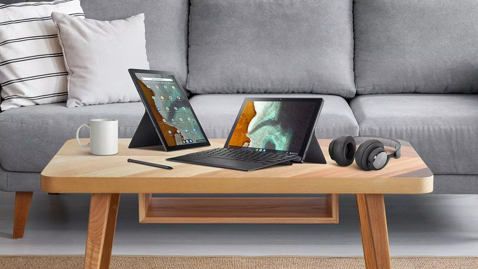 Chromebook ໃໝ່ຂອງ Asus ເບິ່ງຄືວ່າເປັນຜູ້ສືບທອດທາງວິນຍານຂອງ Lenovo Duet