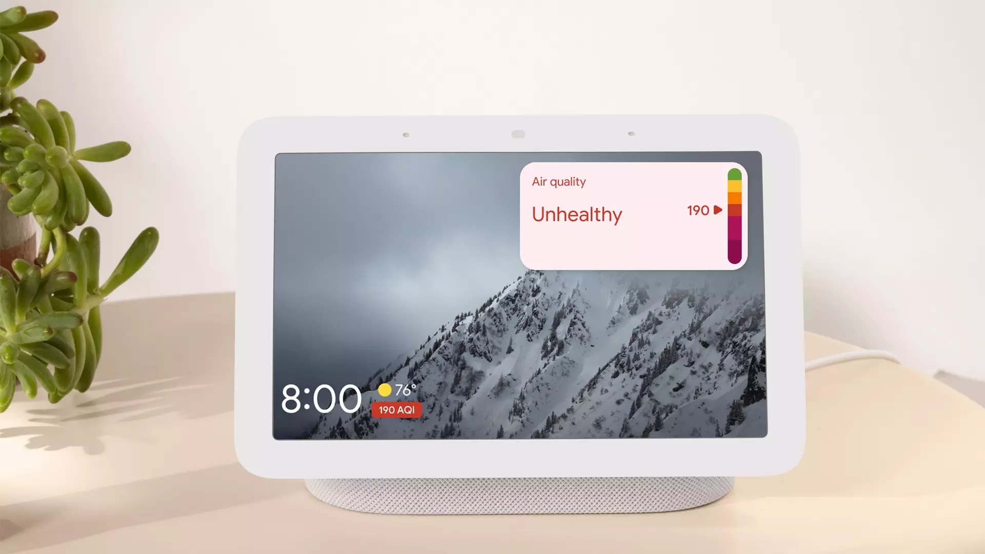 Google Nest Hubs kommer att varna dig för smogigt väder