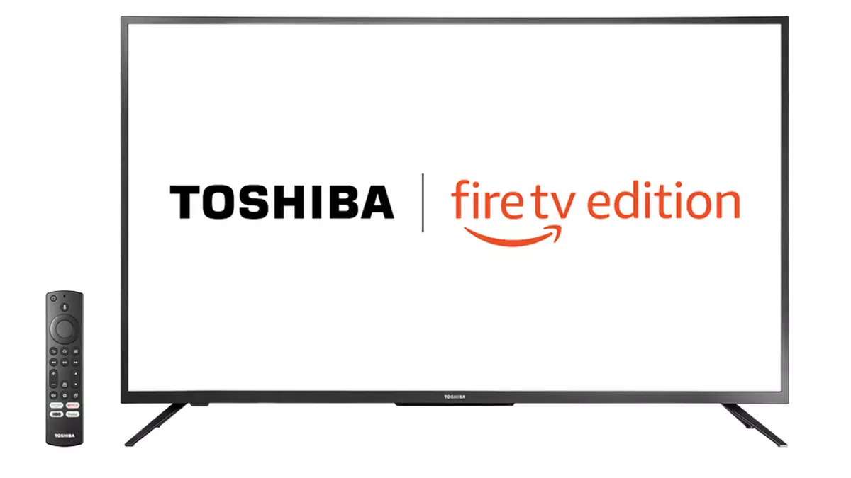 Un televisor Toshiba 4K UHD Fire.