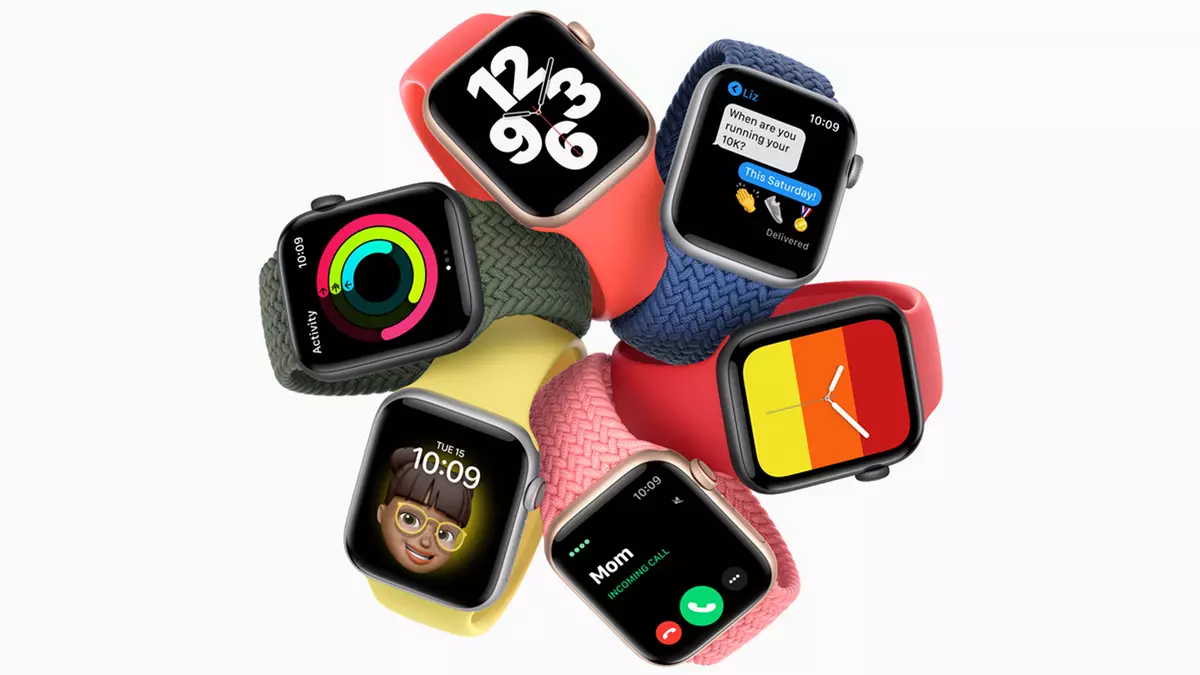 Apple Watches in 'n sirkel